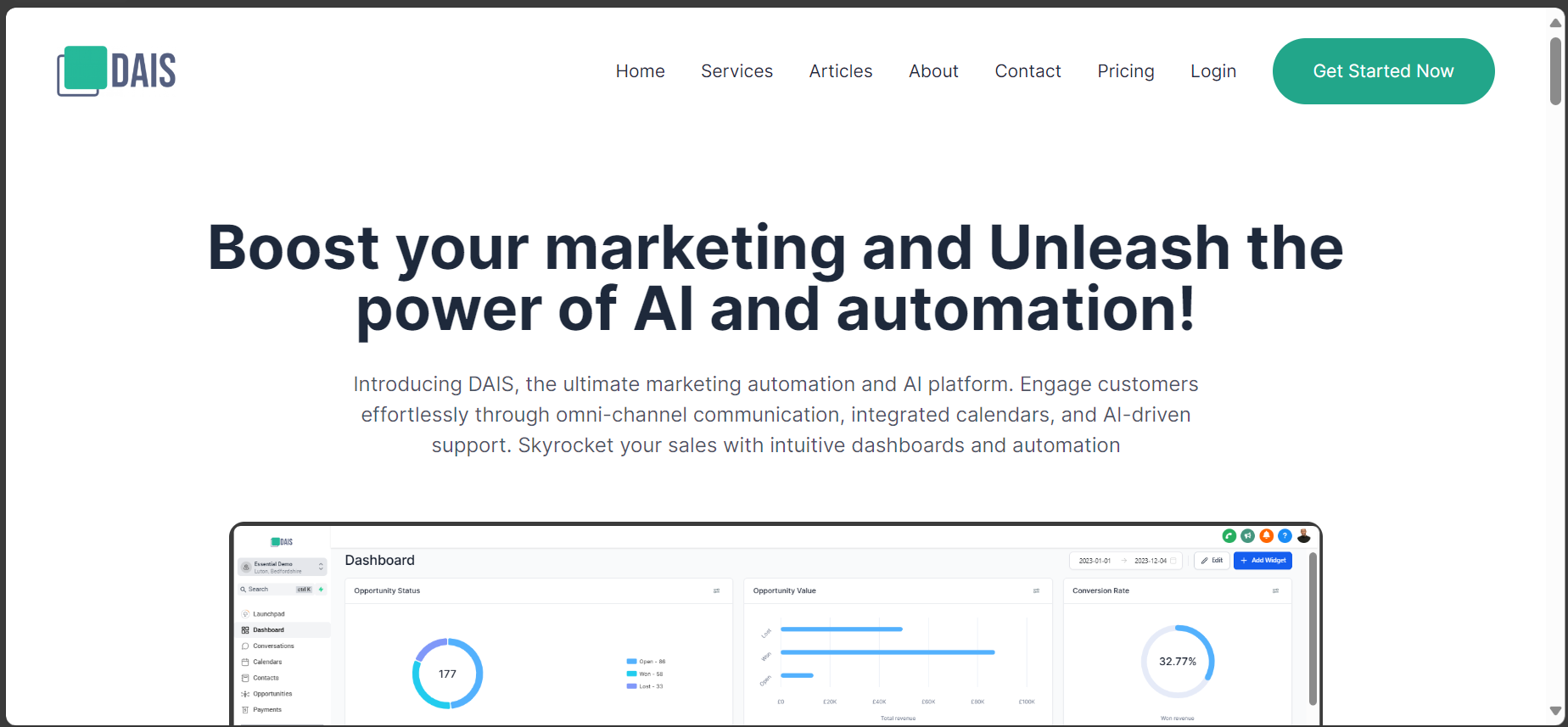 DAIS - All-in-One Marketing Automation and AI Platform