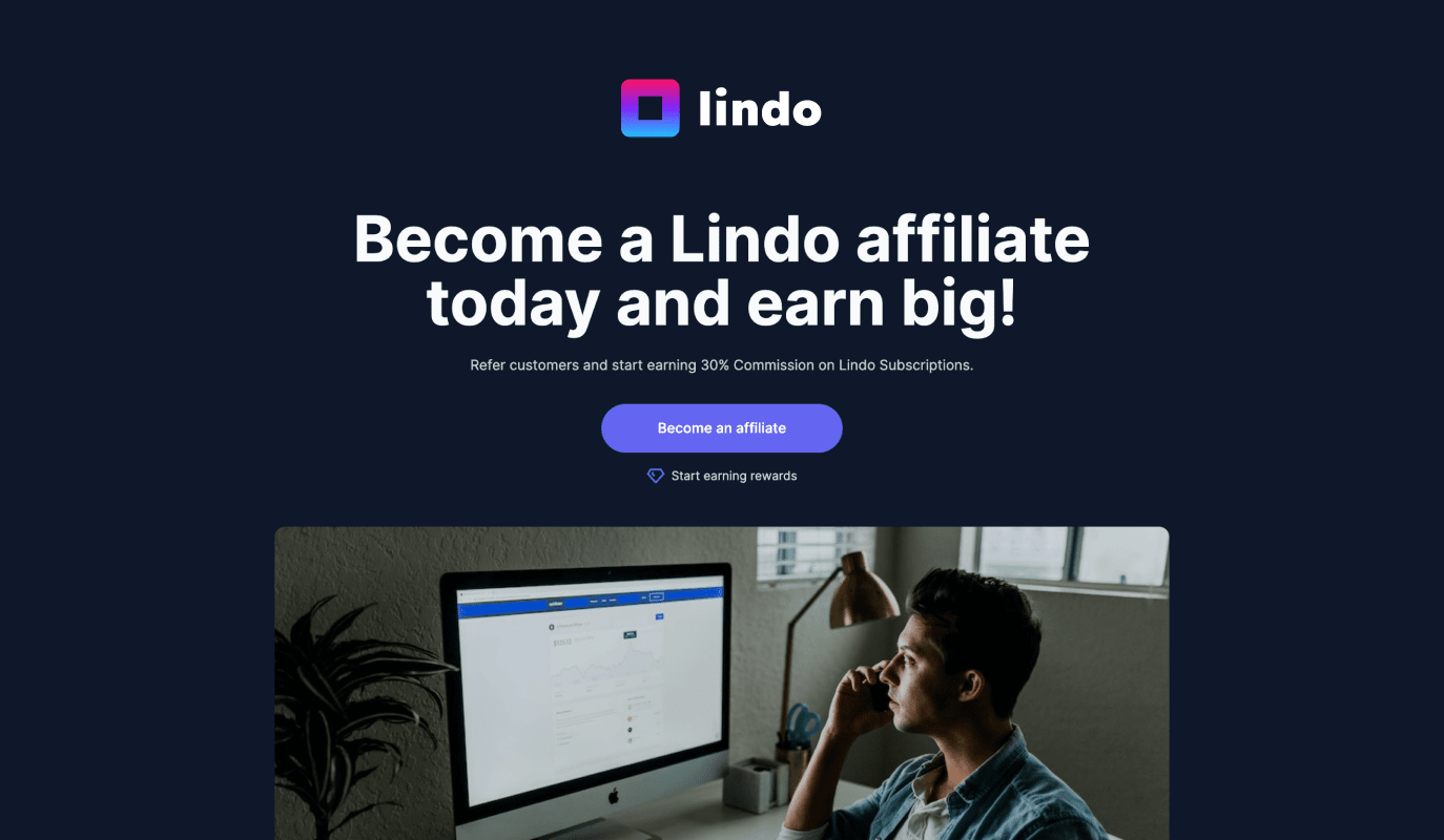 Join the Lindo affiliate program